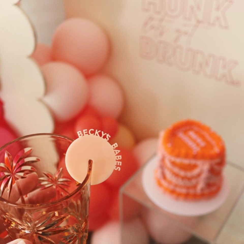 Acrylic Drink Tags | Personalised Acrylic Stemless Drink Tag | Etched ...